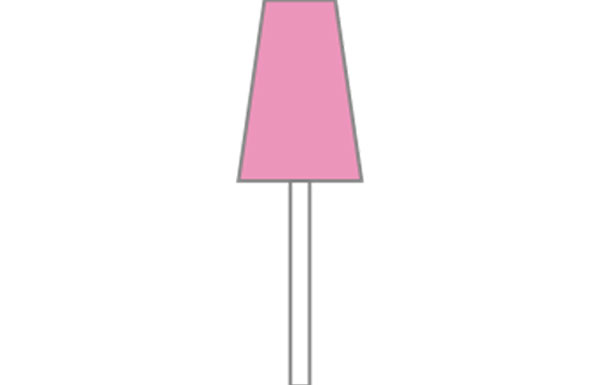 Cotton Fiber Mounted Points, Grinding Head G - Triangular Trapezoid ...