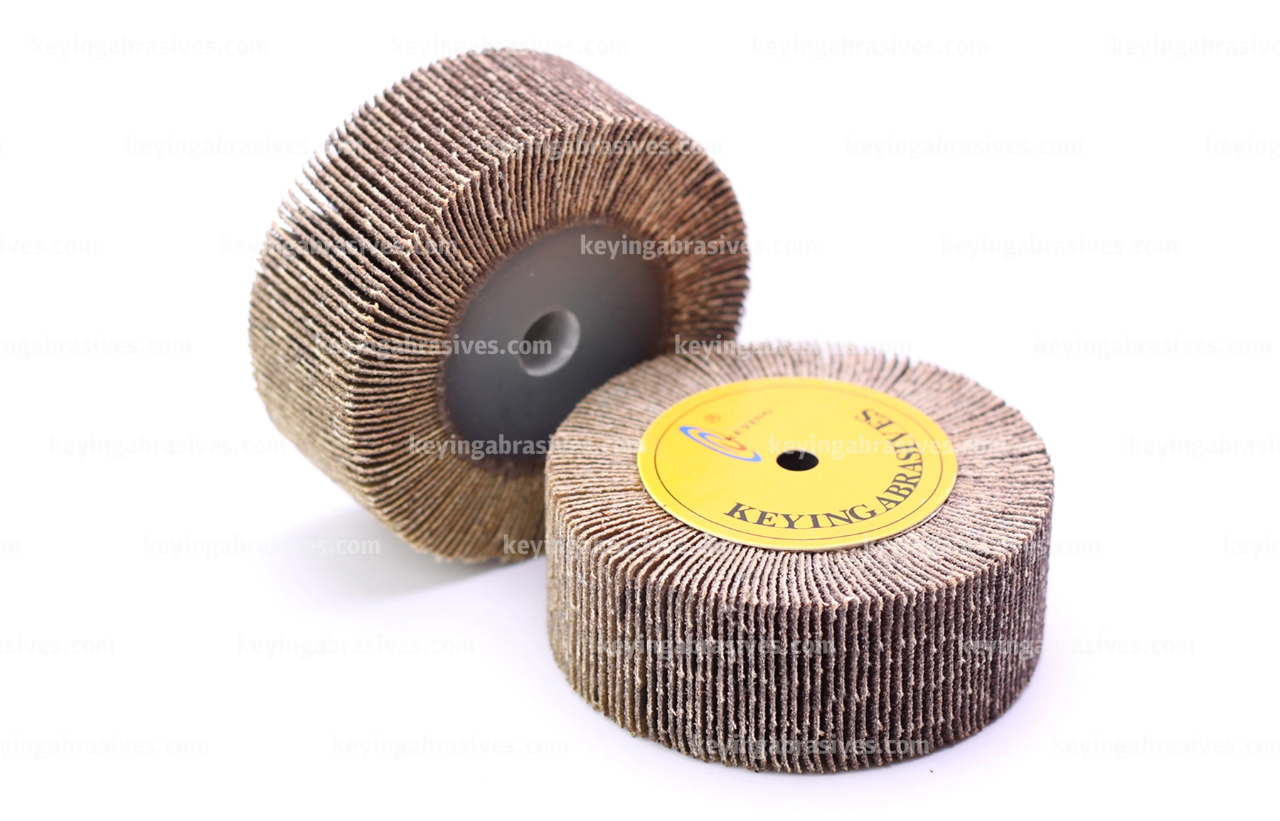 Straight Hole Flap Wheel 2-3/8 Inch, Long Reach Flap Wheel | Keying